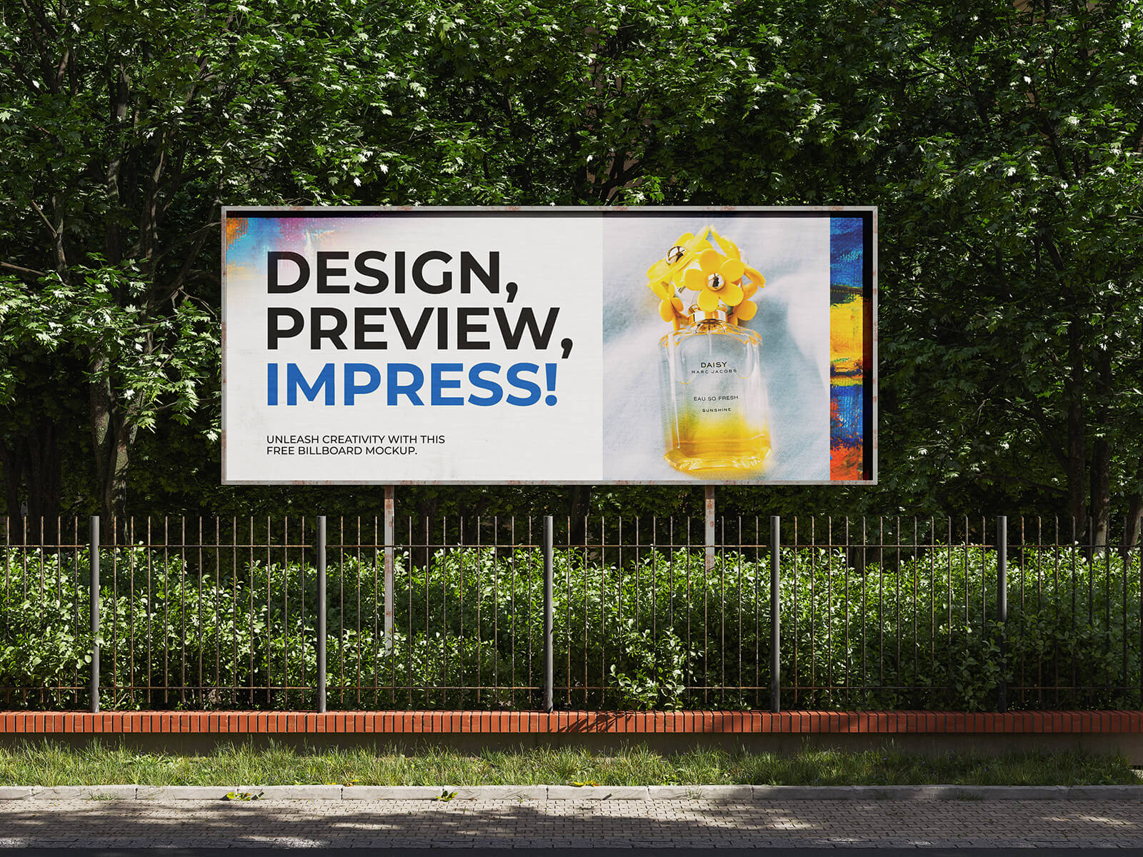Medium Billboard Mockup | Free PSD Templates
