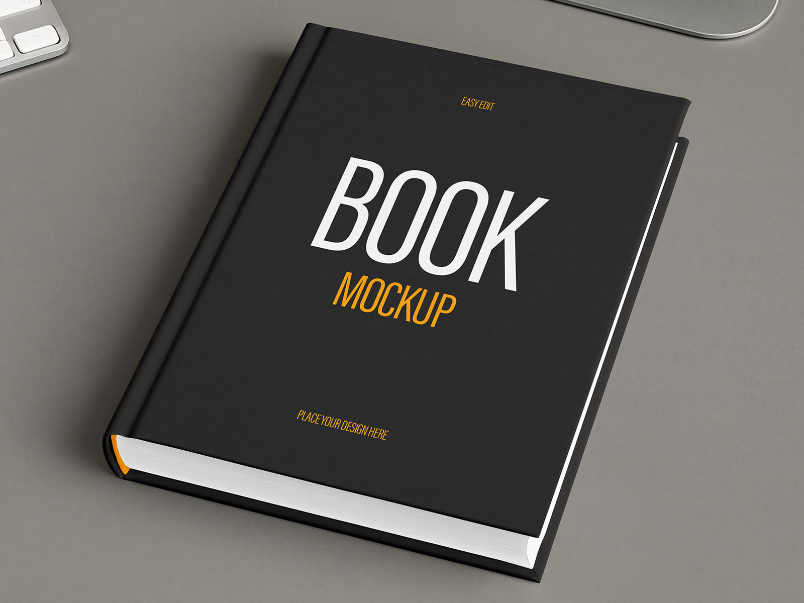 Hardback Book Cover Mockup | Free PSD Templates