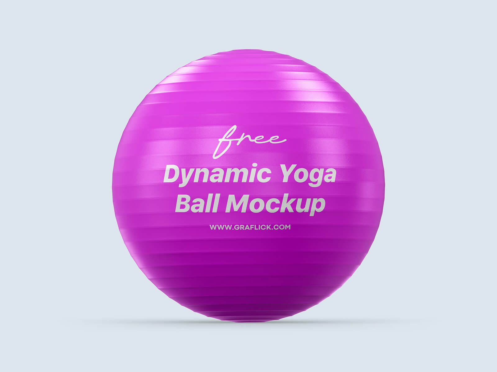 Yoga Fitness Exercise Ball Mockup | Free PSD Templates