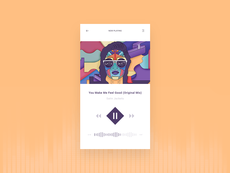 Music Player UI Concept | Free PSD Templates