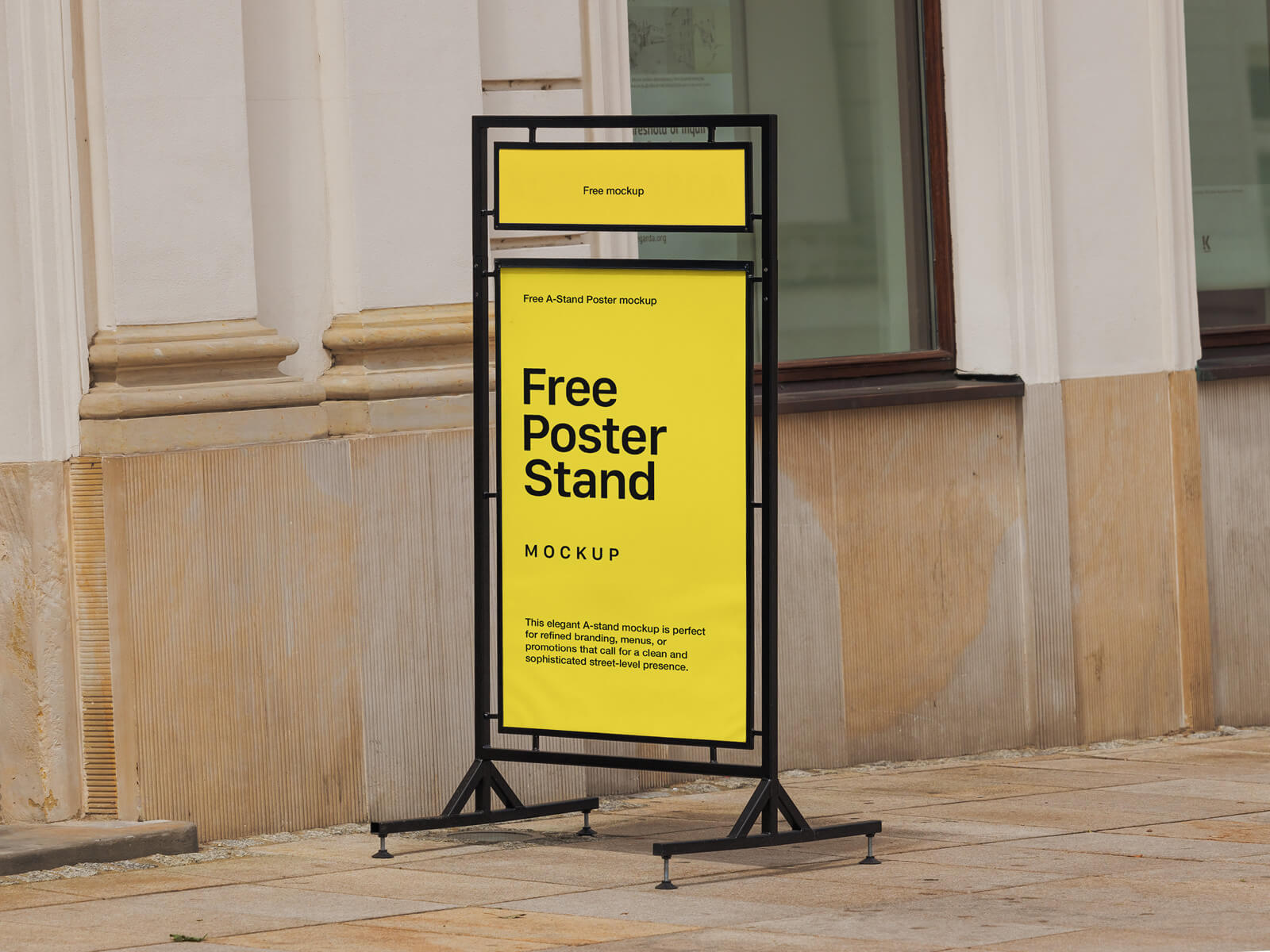 Display Poster Stand Mockup | Free PSD Templates