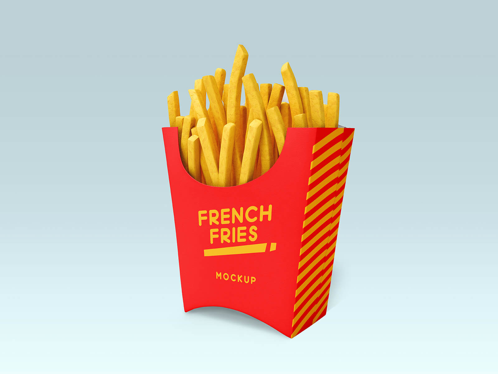Maqueta de envases de papas fritas | Plantillas PSD gratuitas