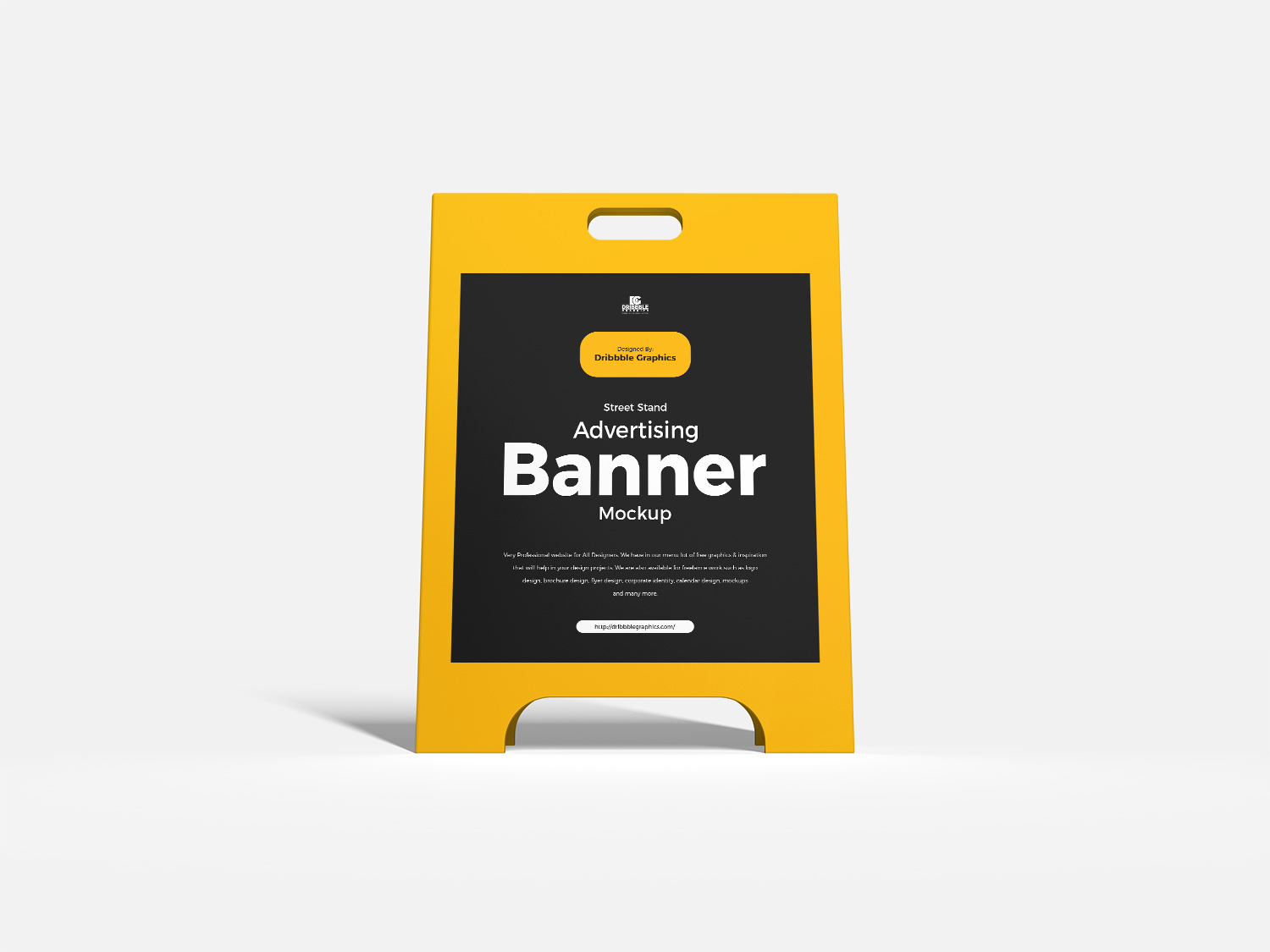 Street Stand Advertising Banner Mockup | Free PSD Templates