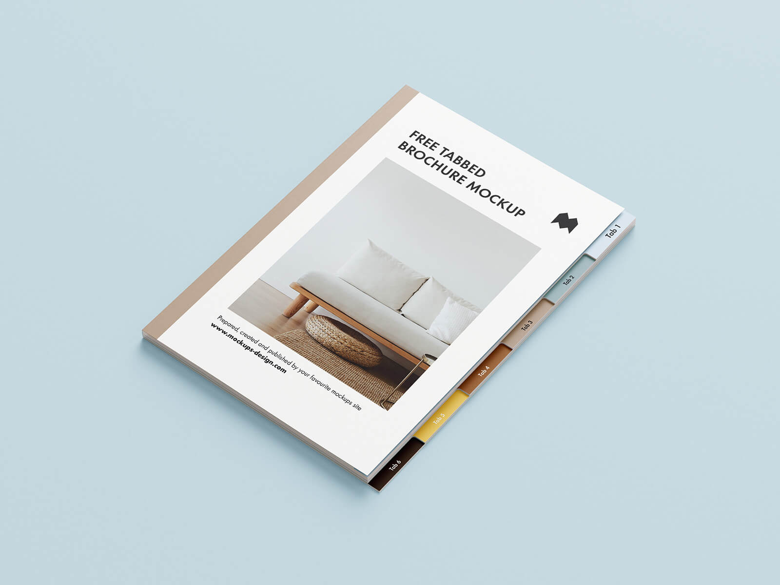 Tabbed Brochure Mockup Set | Free PSD Templates