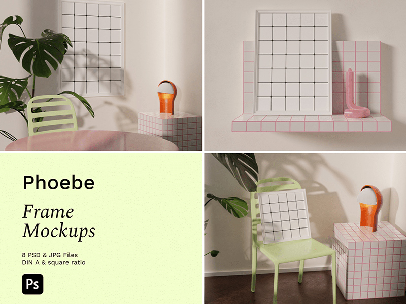 Framed Poster Mockups | Free PSD Templates
