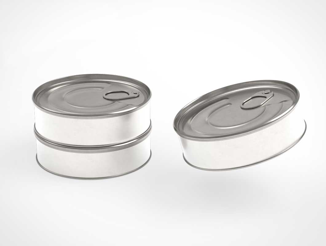 Tuna Can & Pull Tab PSD Mockups | Free PSD Templates