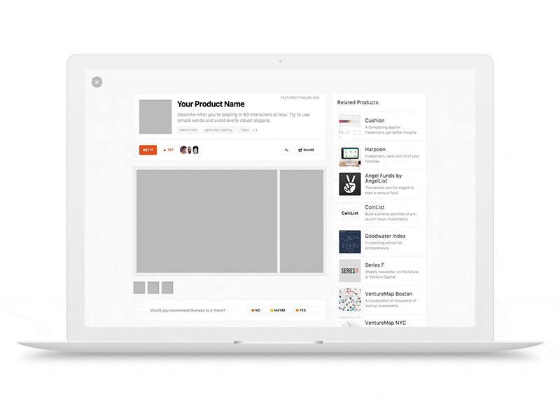 Product Hunt Template V2 | Free PSD Templates